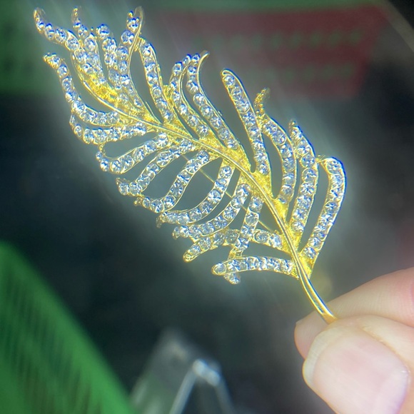 Jewelry | Gold Tone And Silver Tone Leaf Brooch | Poshmark